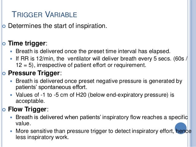 Mechanical ventilation