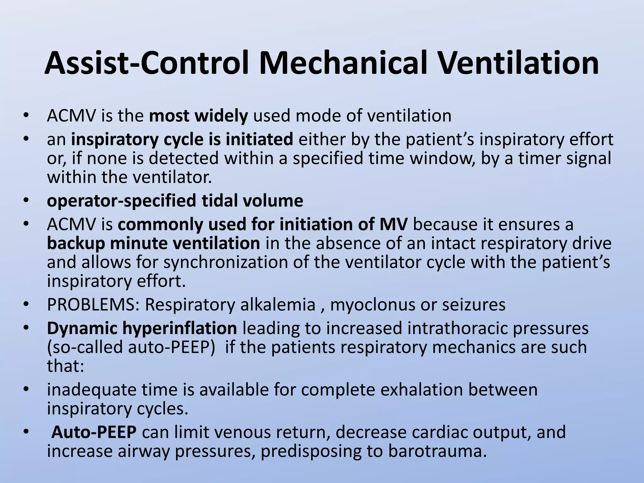 Mechanical ventilation | PPTX