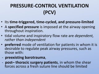 Mechanical ventilation | PPTX
