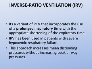 Mechanical ventilation | PPTX