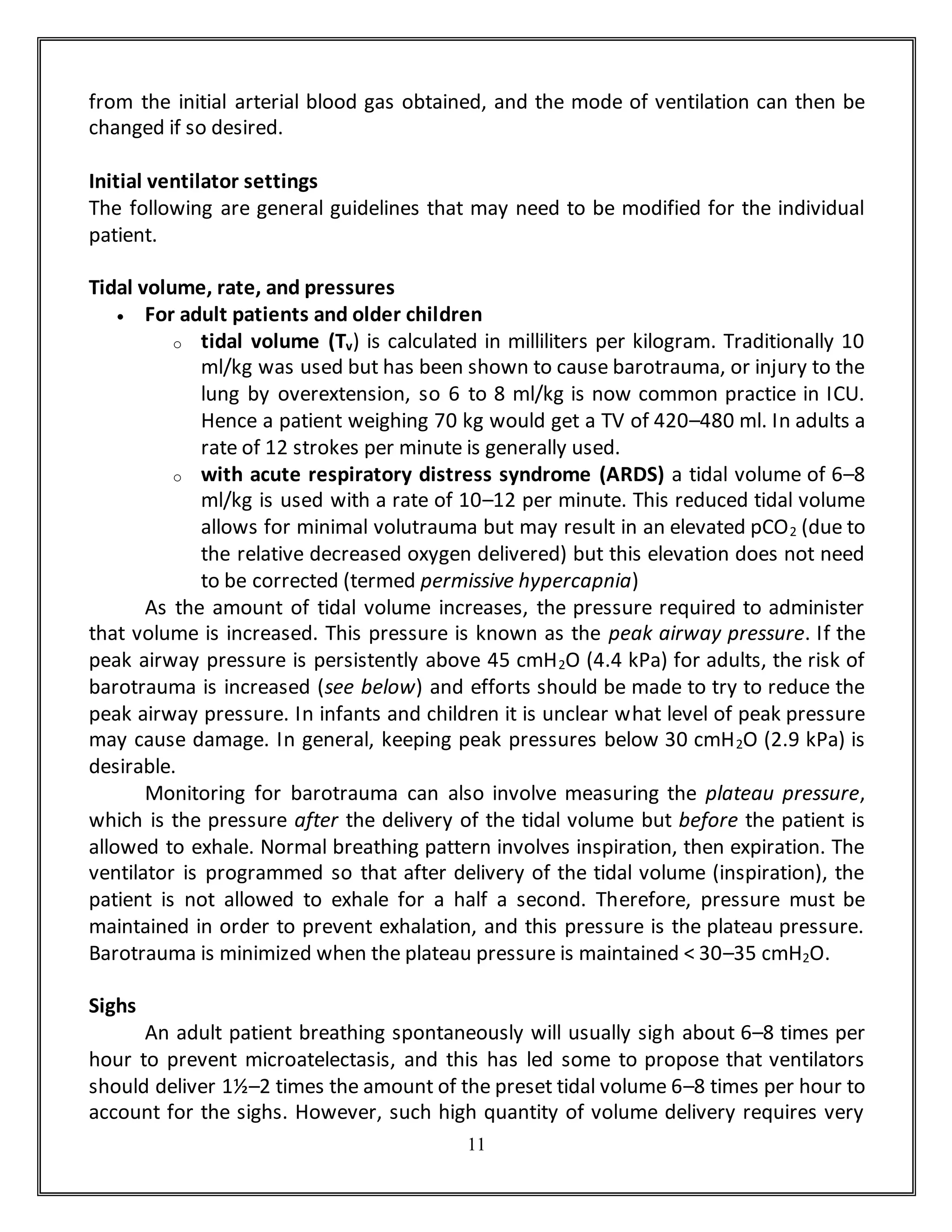 Mechanical ventilation | DOC