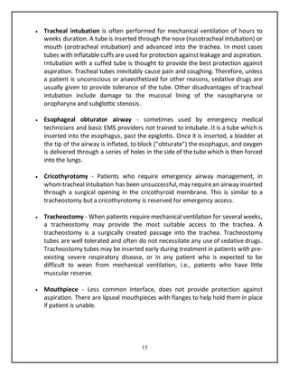 Mechanical ventilation | DOC