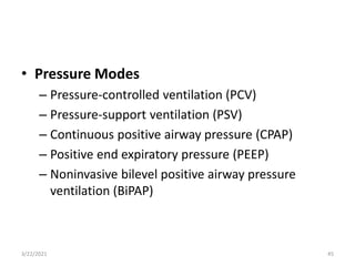 Mechanical ventilation | PPTX