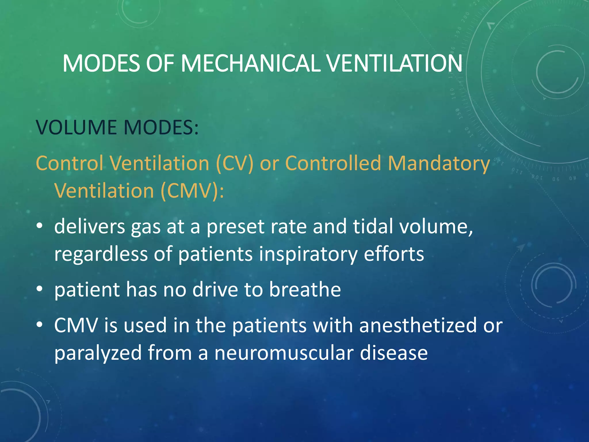 Mechanical ventilation | PPTX