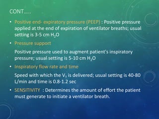 Mechanical ventilation | PPTX