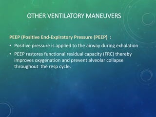 Mechanical ventilation | PPTX