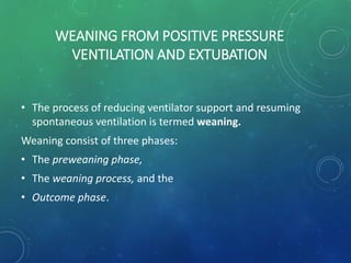 Mechanical ventilation | PPTX