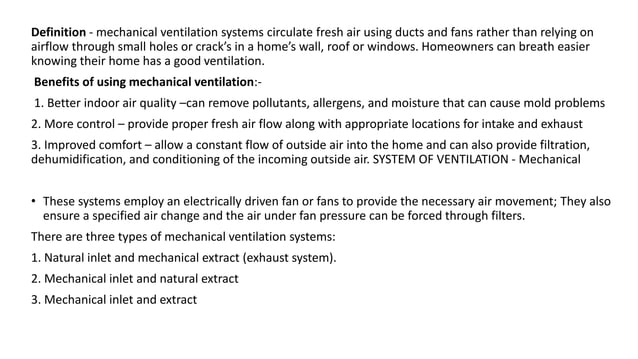 Mechanical ventilation | PPT