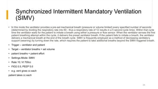Mechanical ventilation and physiotherapy management | PPT