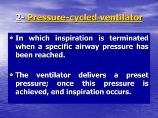 MECHANICAL VENTILATION ventilator final presentation | PPT