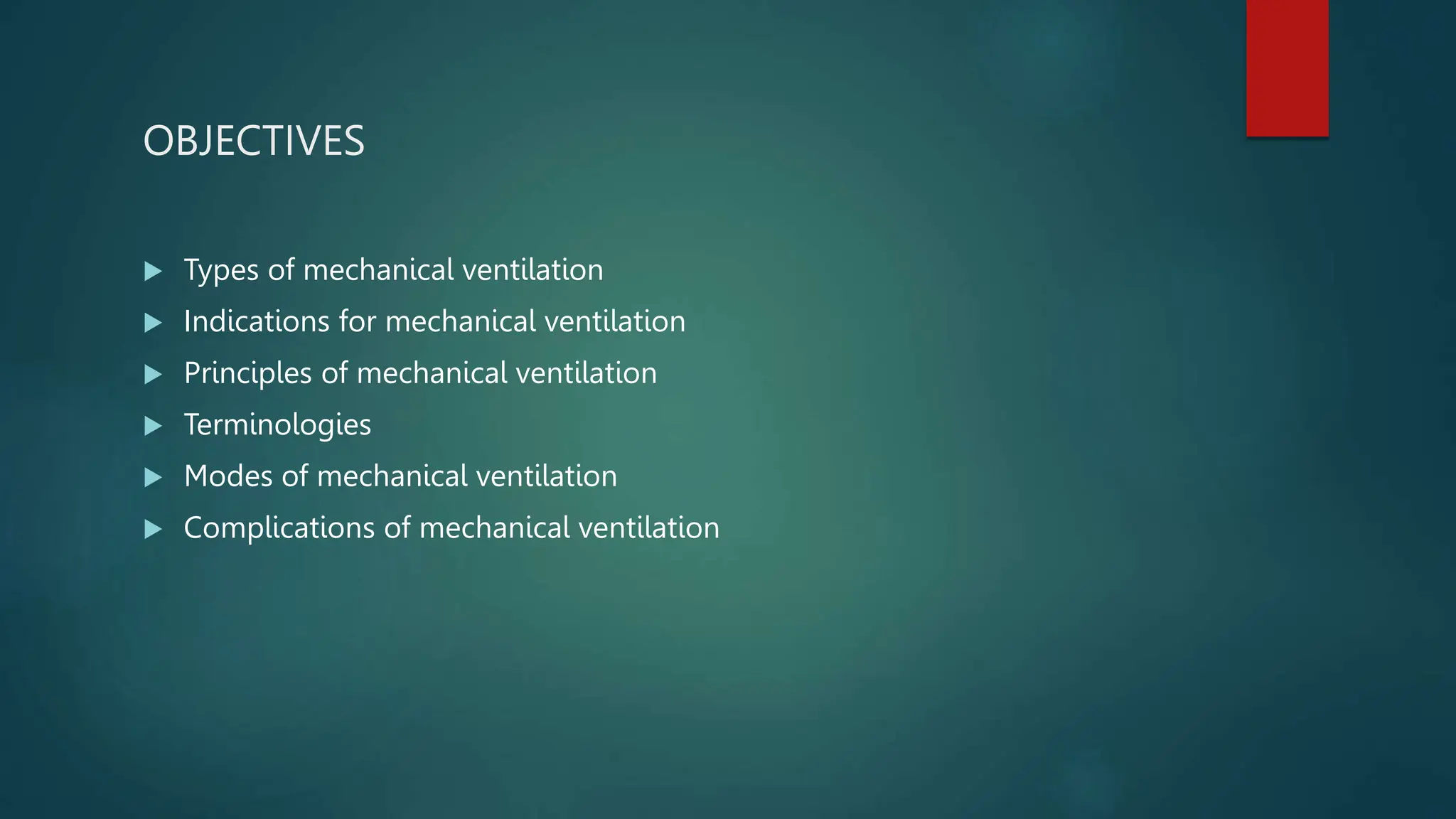MECHANICAL VENTILATION.pptx,description inside | PPTX