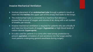 MECHANICAL VENTILATION.pptx,description inside | PPTX