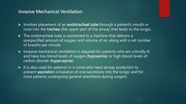 MECHANICAL VENTILATION.pptx,description inside | PPTX