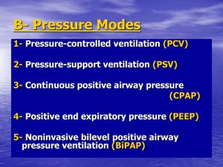MECHANICAL VENTILATION.ppt.............. | PPT