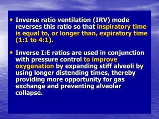 MECHANICAL VENTILATION.ppt.............. | PPT