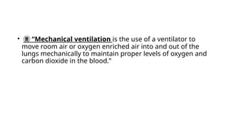 mechanical ventilation parameters ...pptx