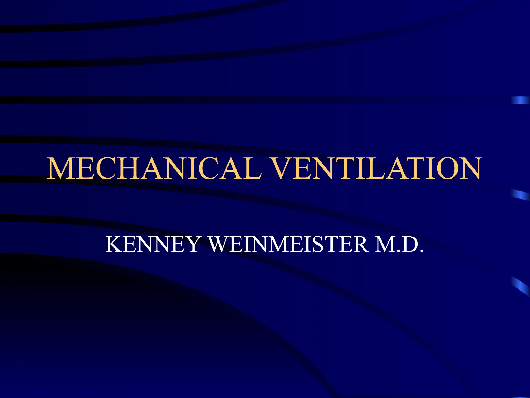 Mechanical Ventilation , principle of MV | PPT