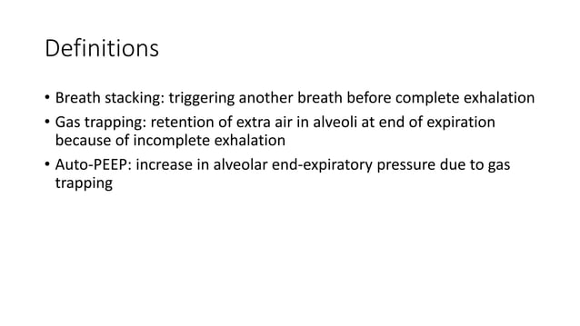 Mechanical ventilation 6- in obstructive airway disease | PPT