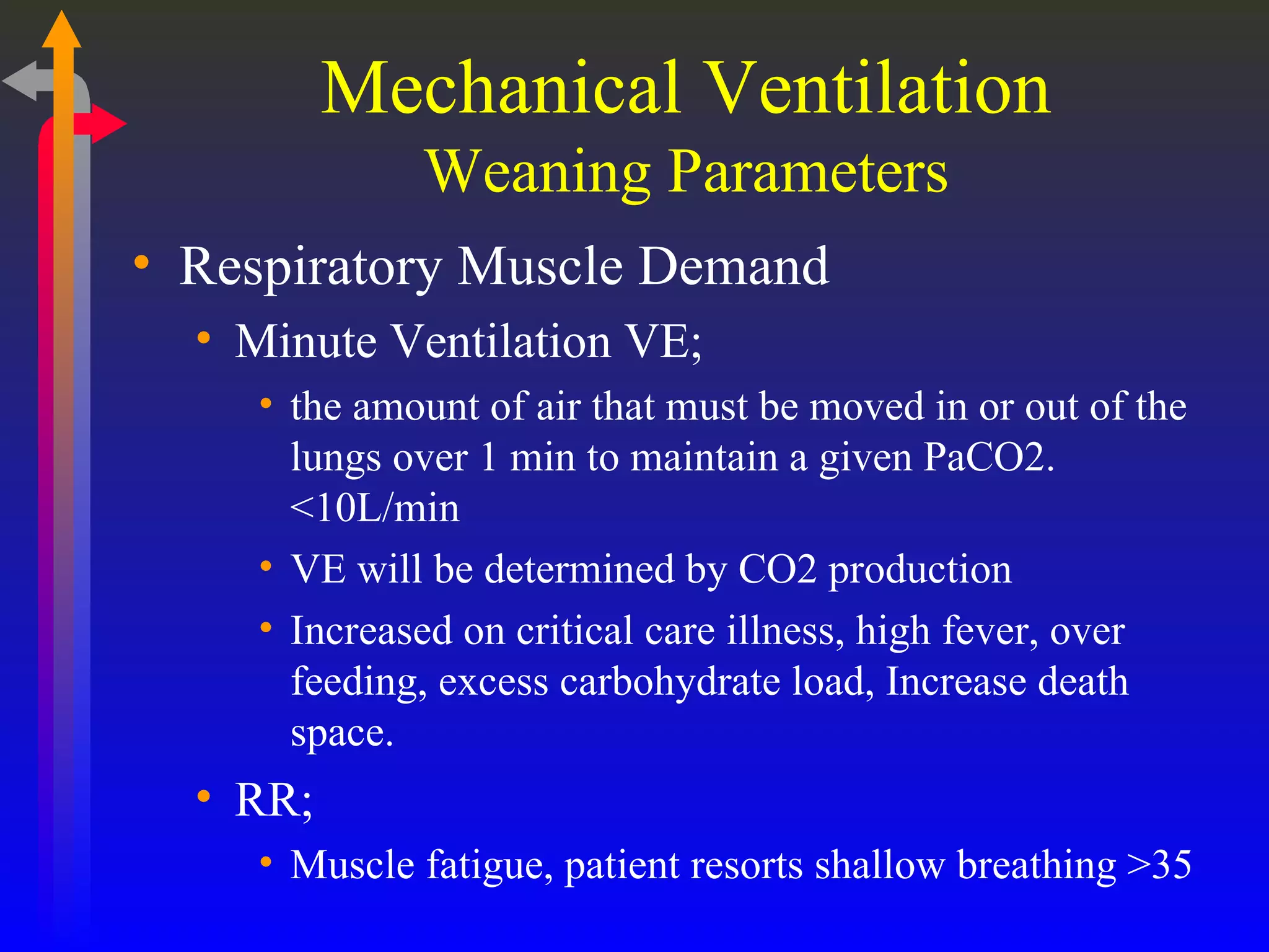 Mechanical Ventilation Weaning From Mechanical Ventilation | PPT