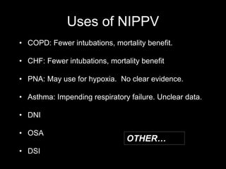 Intro to Mechanical Ventilation for Residents | PPTX
