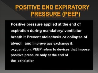 Mechanical ventilation 2 | PPTX