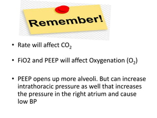 Mechanical ventilation basics | PPTX