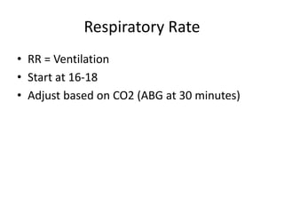 Mechanical ventilation basics | PPTX