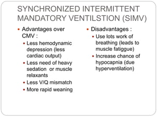 Mechanical ventilation | PPTX | Lung and Respiratory Health | Diseases ...