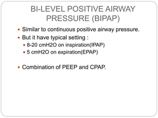 Mechanical ventilation | PPTX | Lung and Respiratory Health | Diseases ...