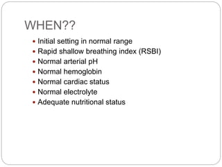 Mechanical ventilation | PPTX | Lung and Respiratory Health | Diseases ...