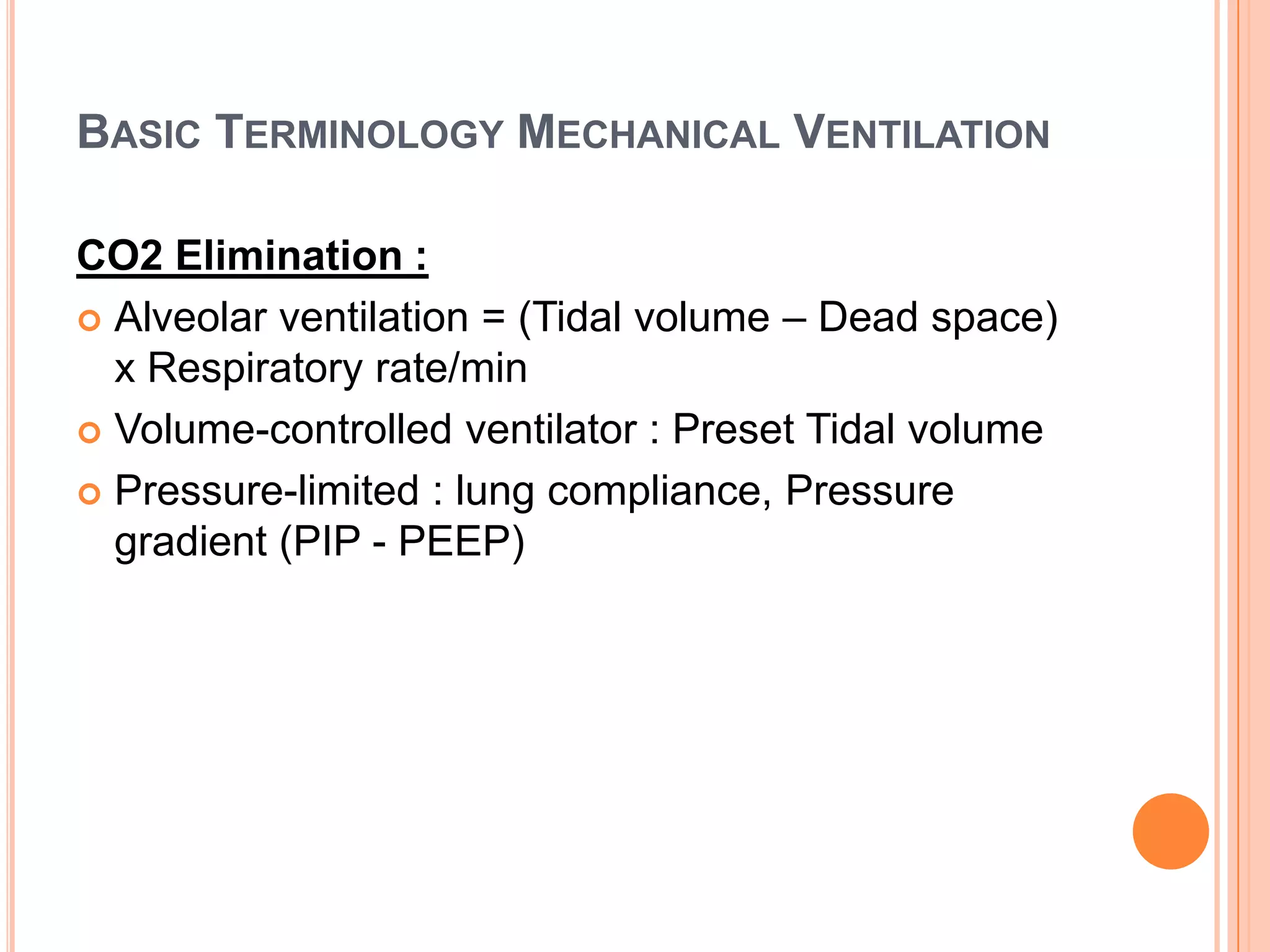 Mechanical ventilation in neonates | PPTX