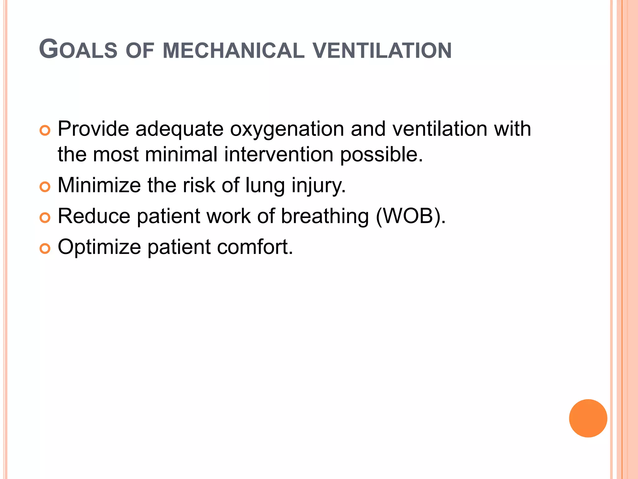 Mechanical ventilation in neonates | PPTX