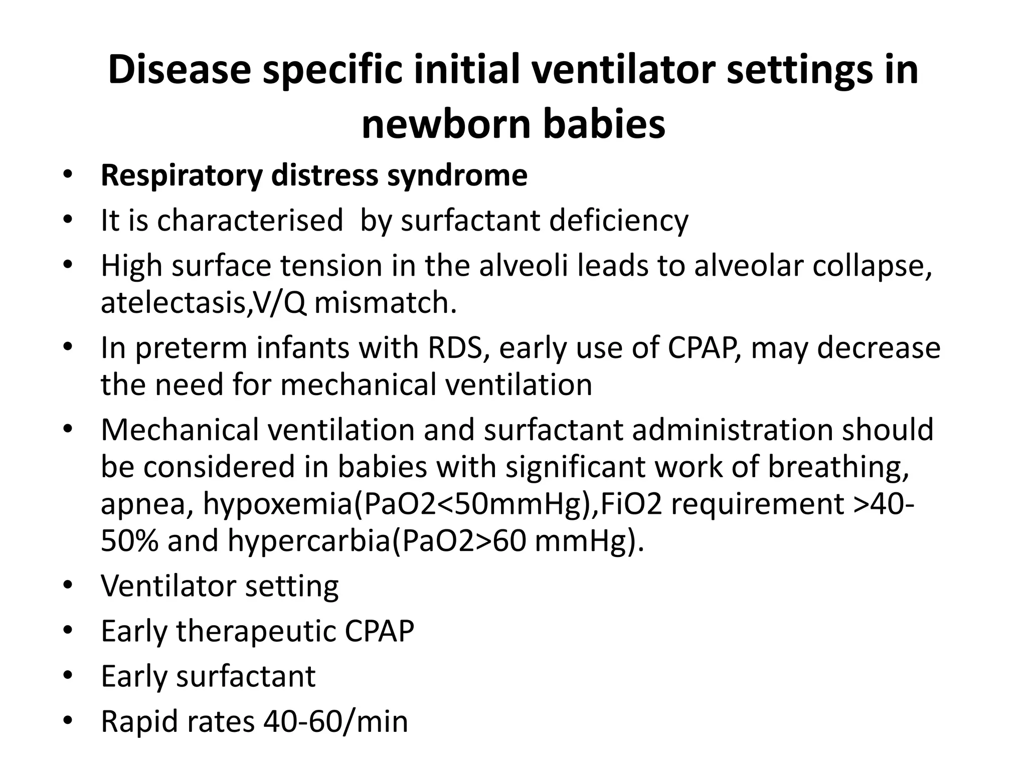 Mechanical ventilation in neonates by dr naved akhter | PPT