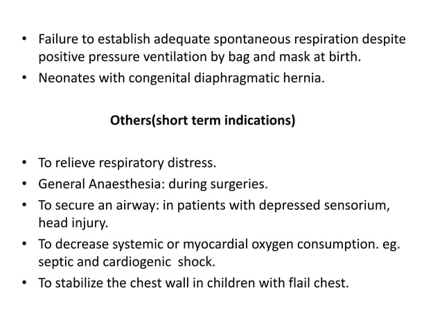Mechanical ventilation in neonates by dr naved akhter | PPT