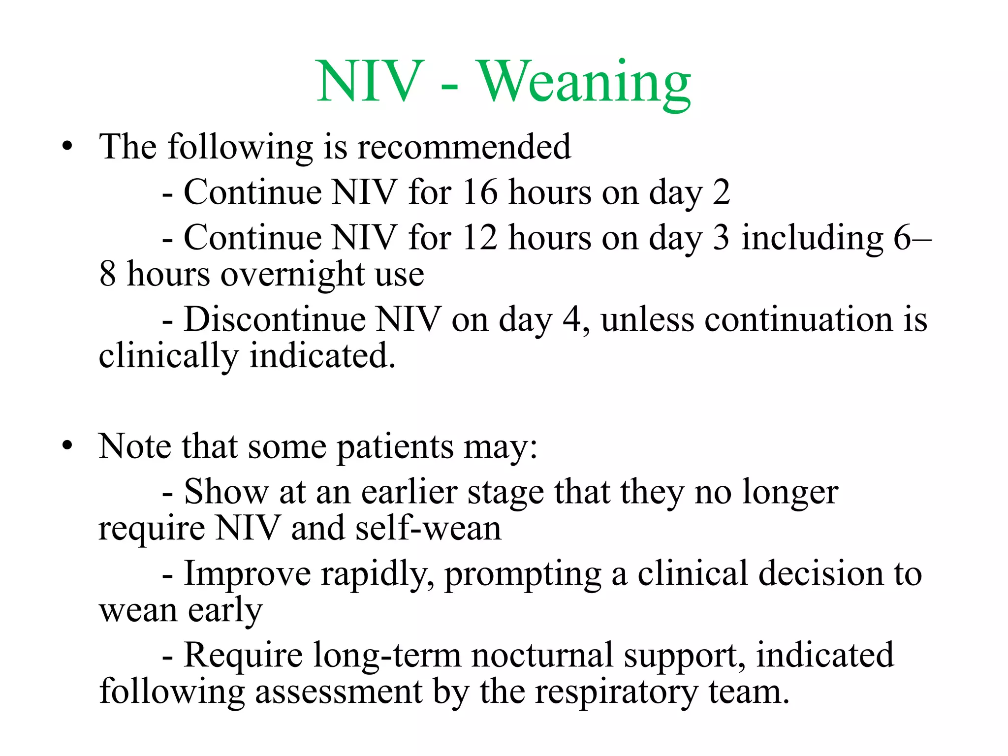 Mechanical ventilation in obstructive airway diseases | PPTX