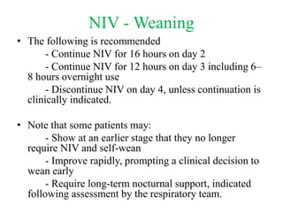 Mechanical ventilation in obstructive airway diseases | PPTX