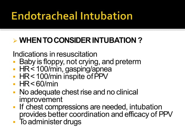 Mechanical ventilation & intubation for neonates | PPTX | Lung and ...