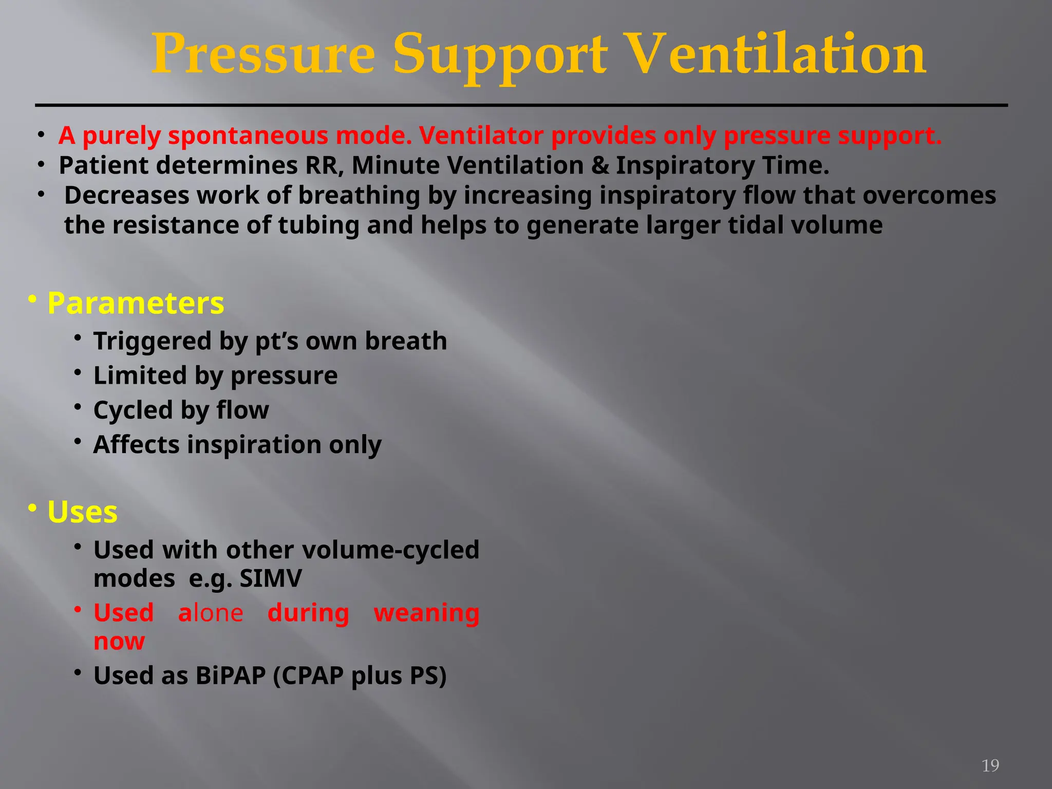 mechanical ventilation part 2 PRESENTATION | PPTX
