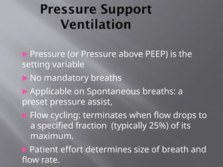 mechanical ventilation part 2 PRESENTATION | PPTX