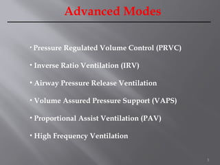 MECHANICAL VENTILATION PART 3 PRESENTATION | PPTX