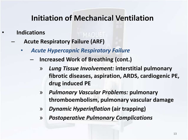 Mechanical ventilation ppt | PPTX