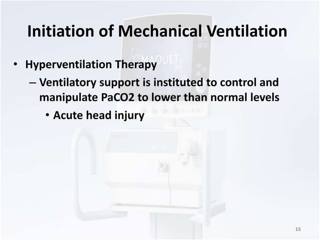 Mechanical ventilation ppt | PPTX