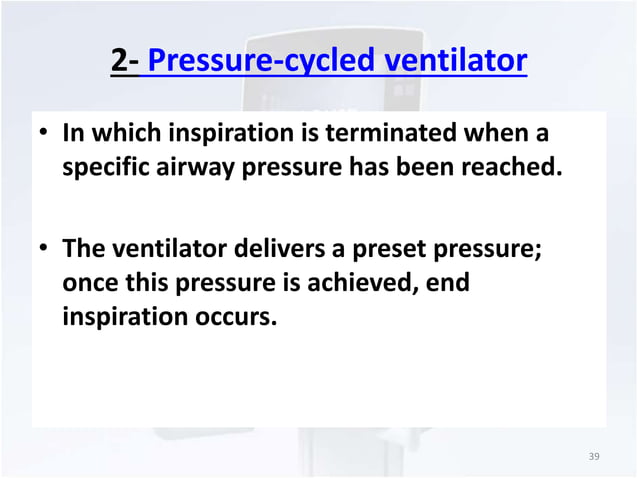 Mechanical ventilation ppt | PPTX