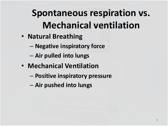 Mechanical ventilation ppt