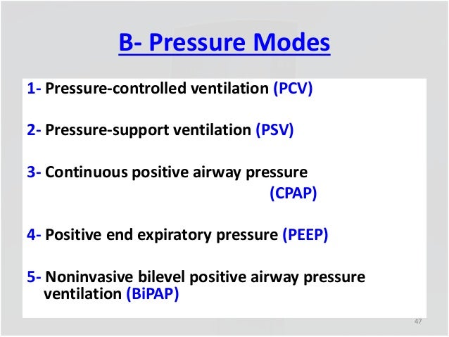 Ppt Operating Modes Of Mechanical Ventilation Powerpoint PPT Modes