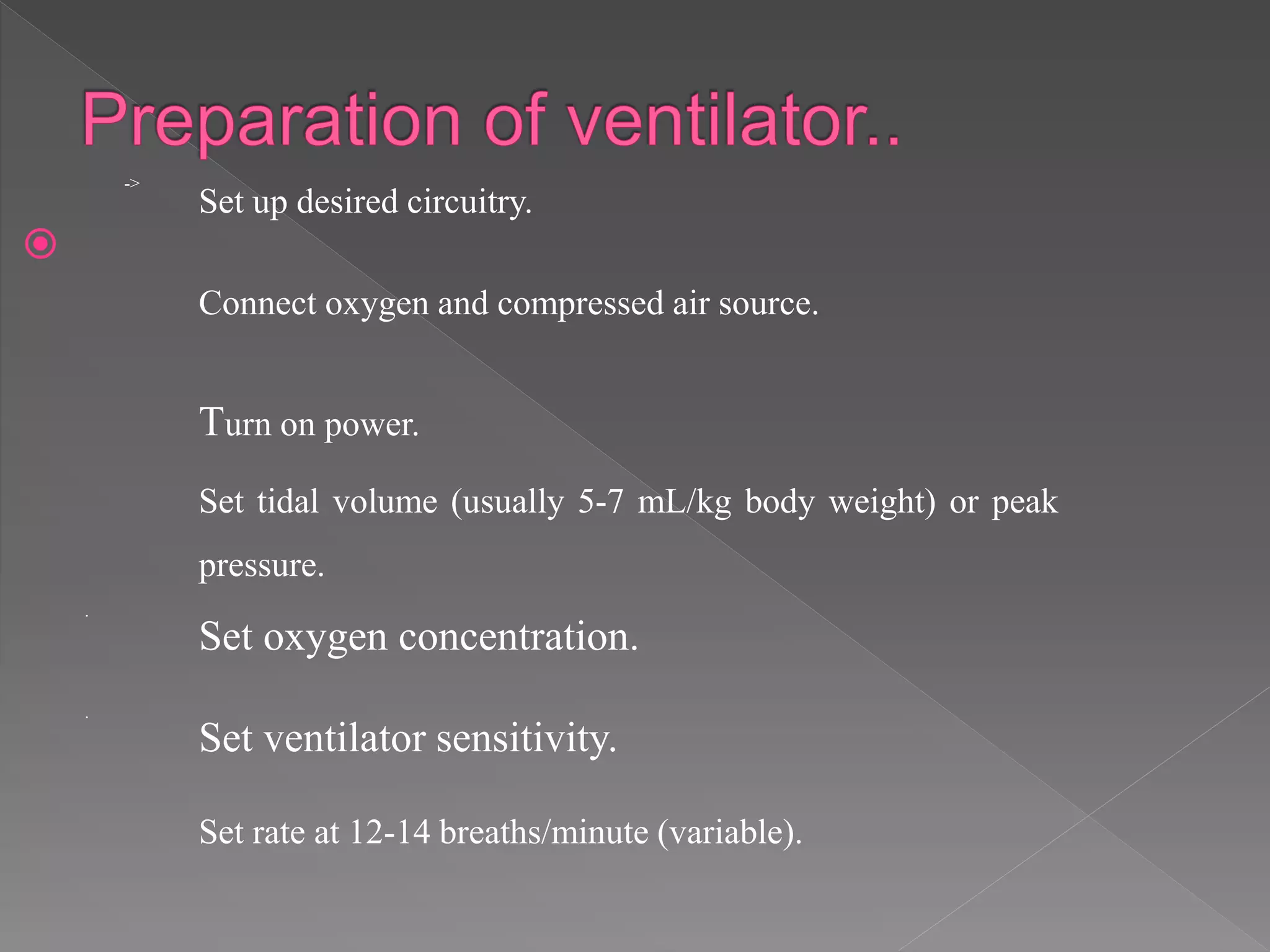 Mechanical ventilation | PPTX