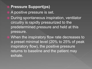 Mechanical ventilation | PPTX