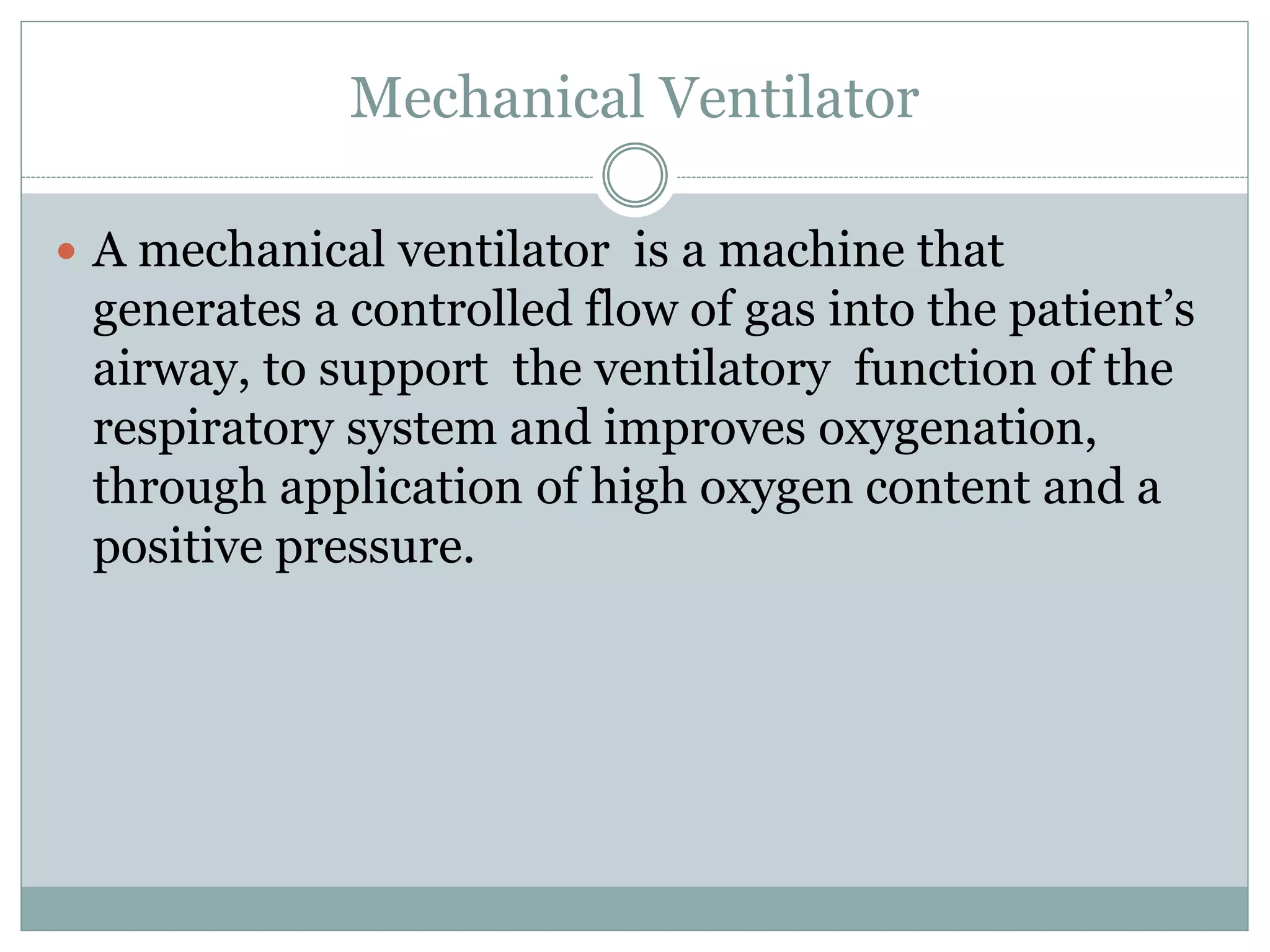Mechanical ventilation sharath | PPTX