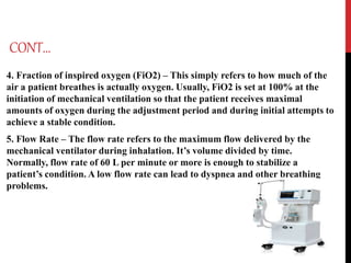 Mechanical ventilator | PPTX