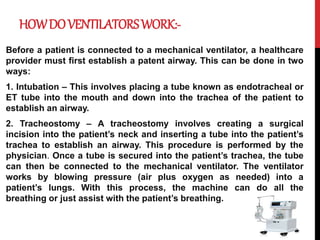 Mechanical ventilator | PPTX